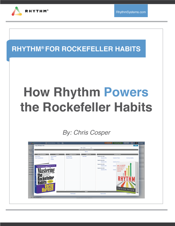 Implement the Rockefeller Habits Guide | Rhythm Systems Software